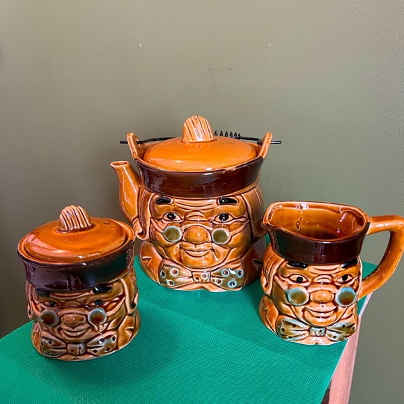 Japan | Dining | Vintage Ben Franklin Tea Pot With Sugar And Creamer ...
